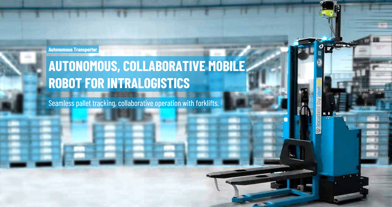 locates and identifies pallets, vehicles in intralogistic, autonomous ...