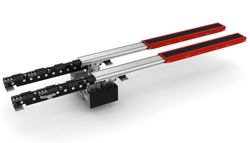 Telescopic forks, shuttles and stacker cranes by MIAS