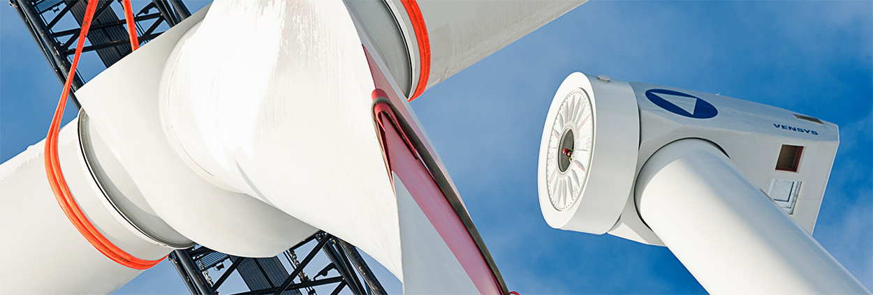 Gearless Wind Turbine with permanent magnet from VENSYS