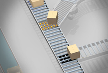 Curve, Vertical Conveyor, merging conveying lines equipment modules and solutions by transnorm