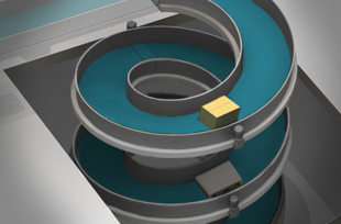 Curve, Vertical Conveyor, merging conveying lines equipment modules and ...