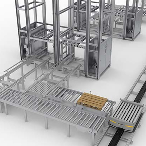 Shuttle and Rail-guided stacker cranes by Dambach Lagersysteme