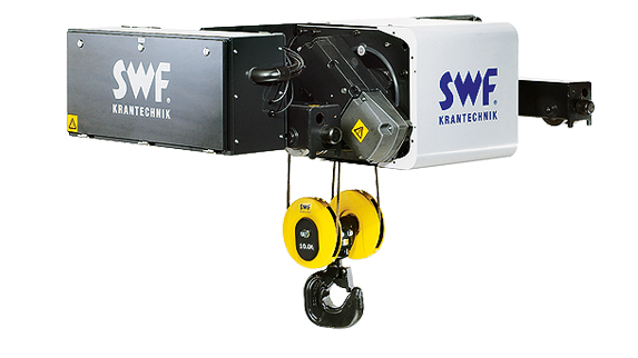 Electric wire rope hoists and winches by SWF Krantechnik