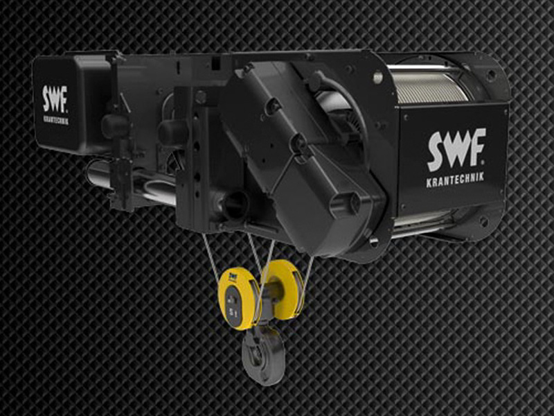 Electric wire rope hoists and winches by SWF Krantechnik