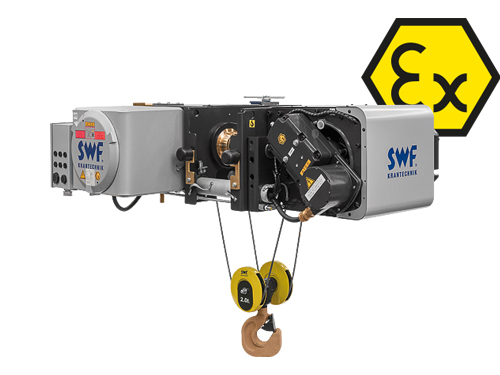 Electric wire rope hoists and winches by SWF Krantechnik