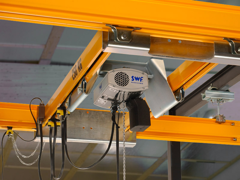 Electric wire rope hoists and winches by SWF Krantechnik