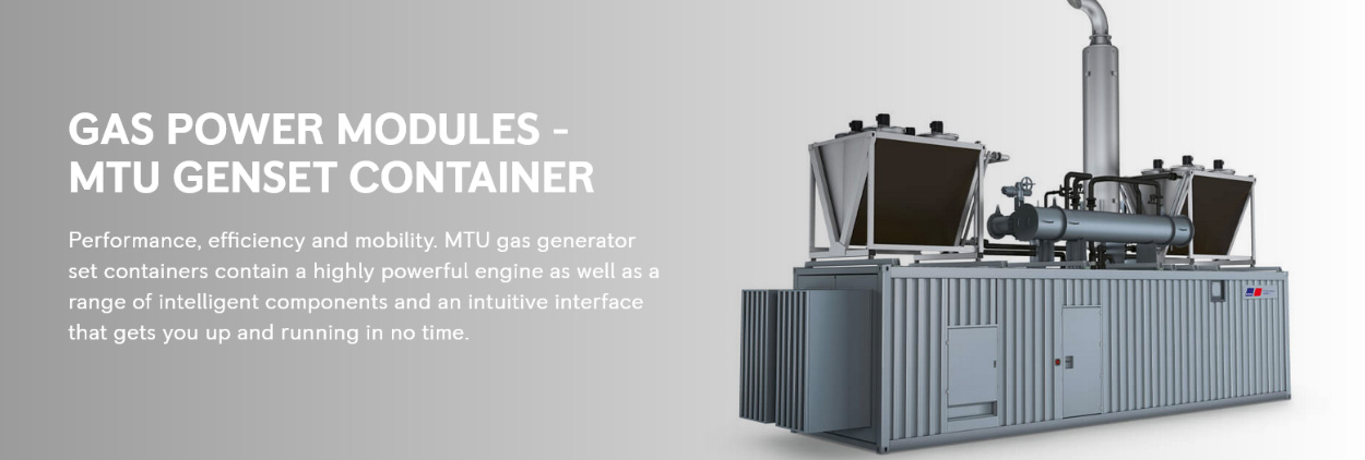 Gas Power Generator Sets, Gas Power Modules by mtu Onsite Energy