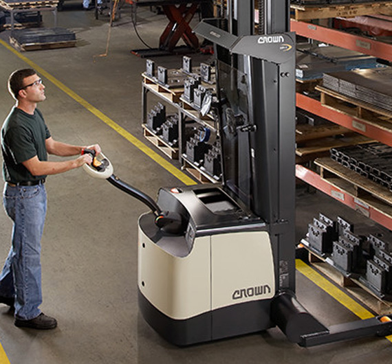 Electric forklift trucks, hand pallet trucks, very narrow-aisle (VNA ...