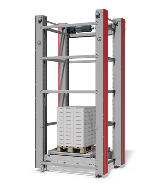 Discontinuous product elevator lift conveyor by Qimarox