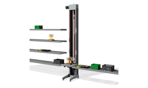 EXPO21XX - Discontinuous product elevator lift conveyor by Qimarox