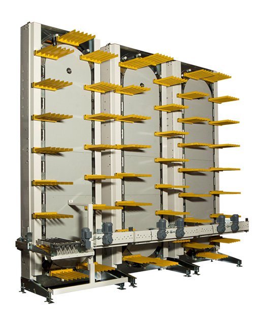 EXPO21XX - Discontinuous product elevator lift conveyor by Qimarox
