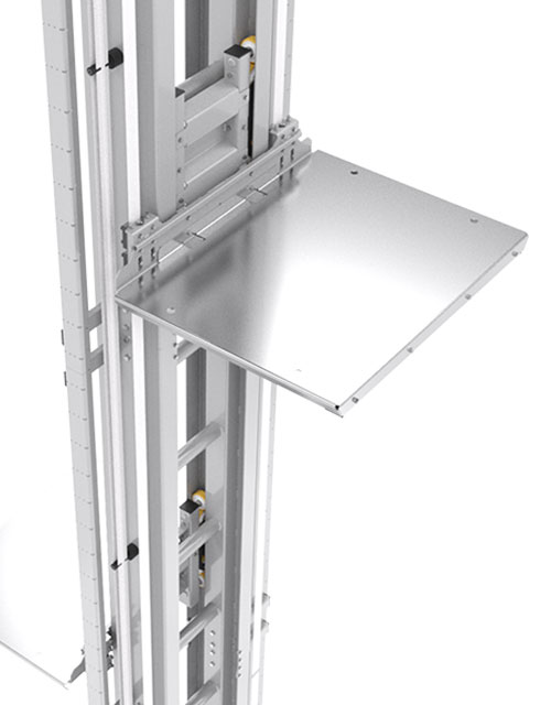 EXPO21XX - Discontinuous product elevator lift conveyor by Qimarox