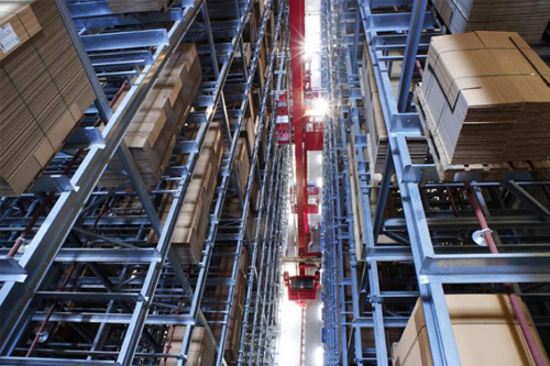 Automatic High-Bay Warehouse, Rack System, Paper-Roll Warehouse - Hörmann