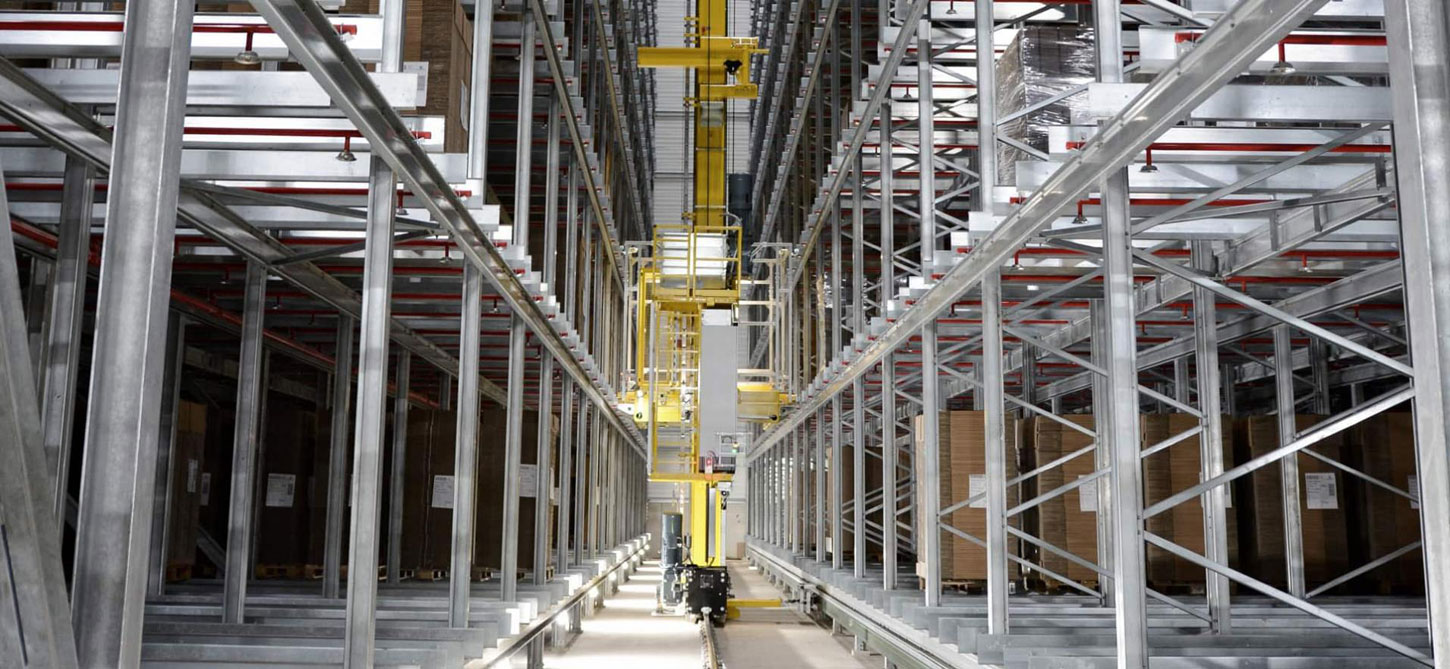 Automatic High-Bay Warehouse, Rack System, Paper-Roll Warehouse - Hörmann
