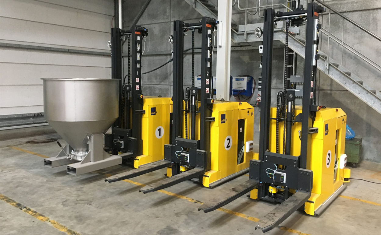 Automated Guided Vehicles - AGVs - and Control Boards by AGVR