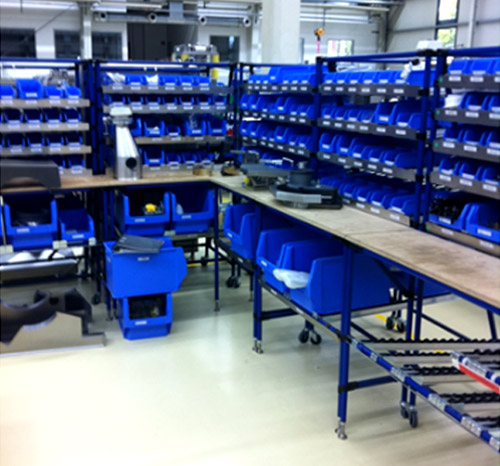 AGV, pipe racking system and trolley by CREFORM