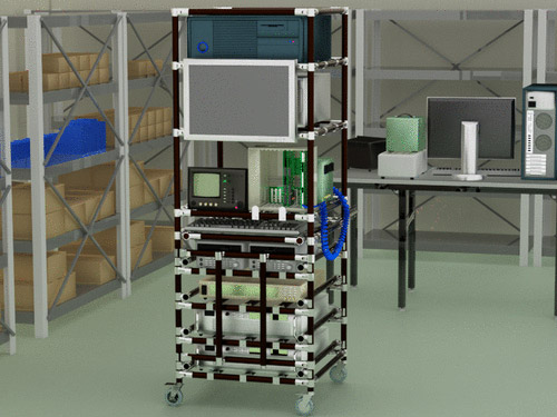 AGV, pipe racking system and trolley by CREFORM