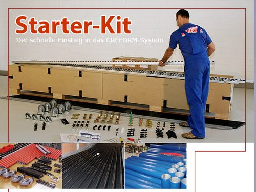 AGV, pipe racking system and trolley by CREFORM