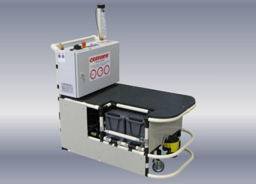 AGV, pipe racking system and trolley by CREFORM