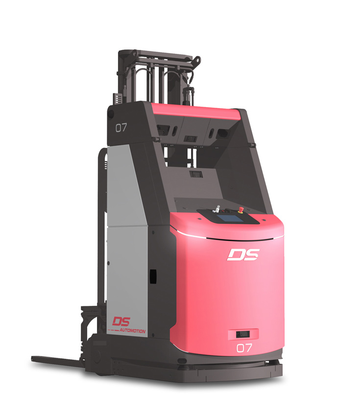 New forklift AGV from DS AUTOMOTION lifts heavy loads up to 8.5 meters ...