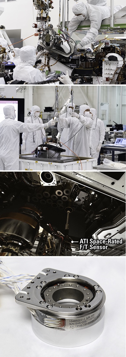 Space-Rated Force/Torque Sensor from ATI used in the Mars 2020 Rover ...