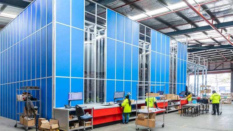 Dematic's AutoStore™ technology enables Leader Computers to efficiently ship IT supplies during ...