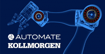 Kollmorgen showcased its new TBM2G series of frameless servo motors at the 2022 Automate Show ...