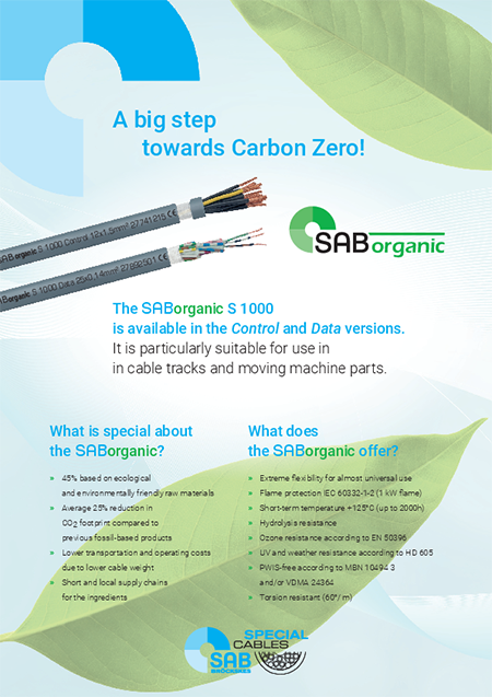 SABorganic - Sustainable cable design in an eco-jacke - EXPO21XX.com NEWS