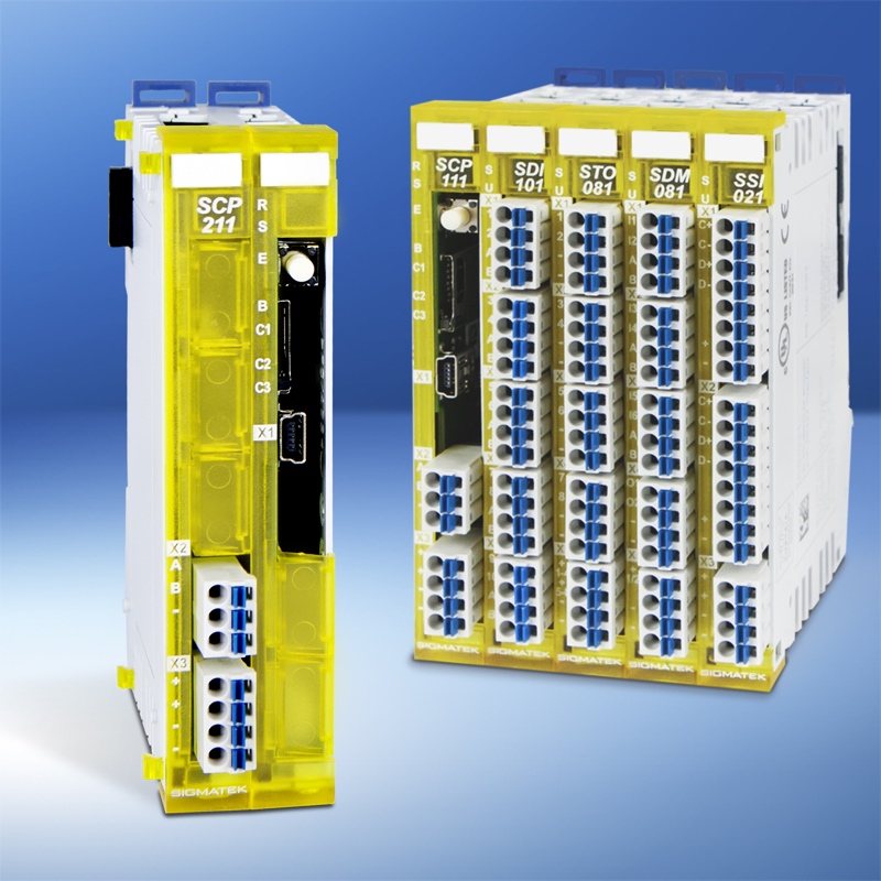 SIGMATEK's new SCP 211 Safety CPU packs four times greater performance than the SCP 111 ...