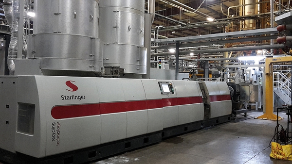 PET bottle-to-bottle recycling on Starlinger line with Nordson Flex ...