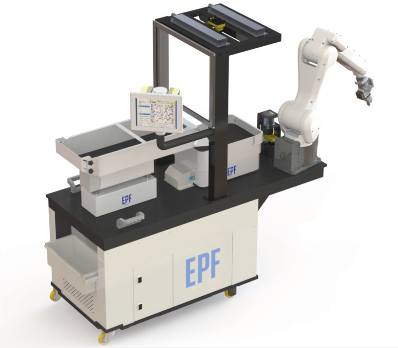 TM Robotics demonstrated its Supata Flexfeeder automated feeding system ...