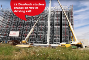 Eleven rail-guided stacker cranes from DAMBACH show off their abilities ...