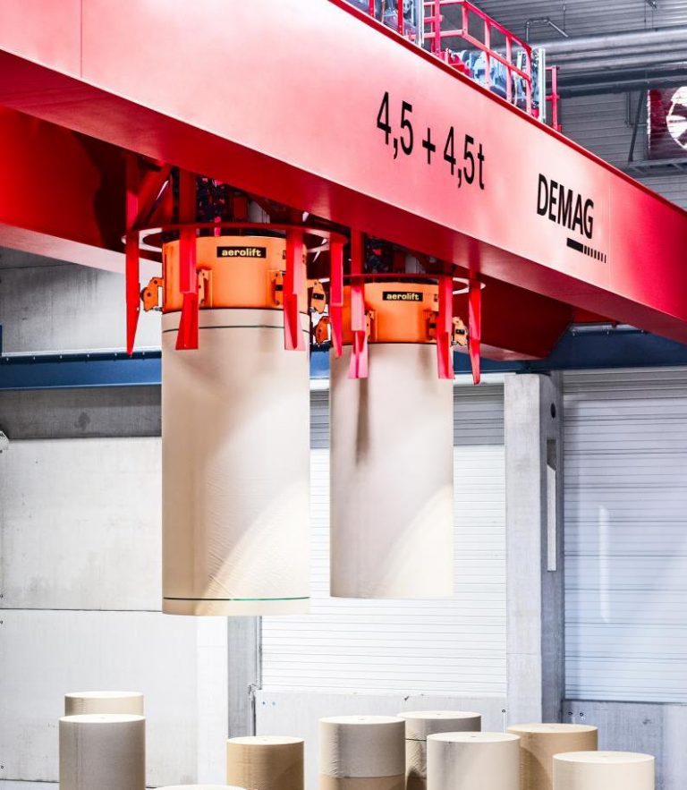 Higher handling rates thanks to double lifting solution by Demag ...